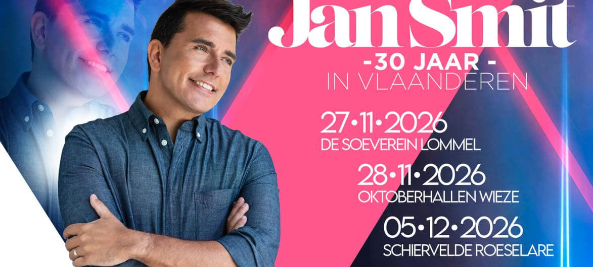 Jan Smit kondigt jubileumtour ‘30 jaar in Vlaanderen’ aan